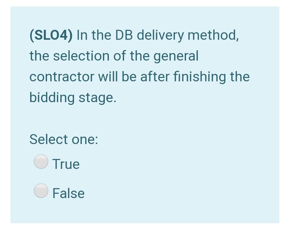 Solved (SL04) In the DB delivery method, the selection of | Chegg.com
