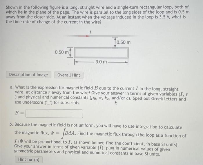 Solved Shown in the following figure is a long, straight | Chegg.com