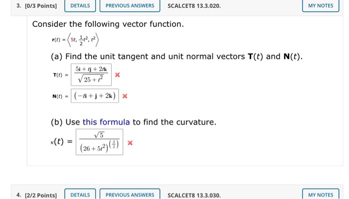 Solved 3. [0/3 Points) DETAILS PREVIOUS ANSWERS SCALCET8 | Chegg.com