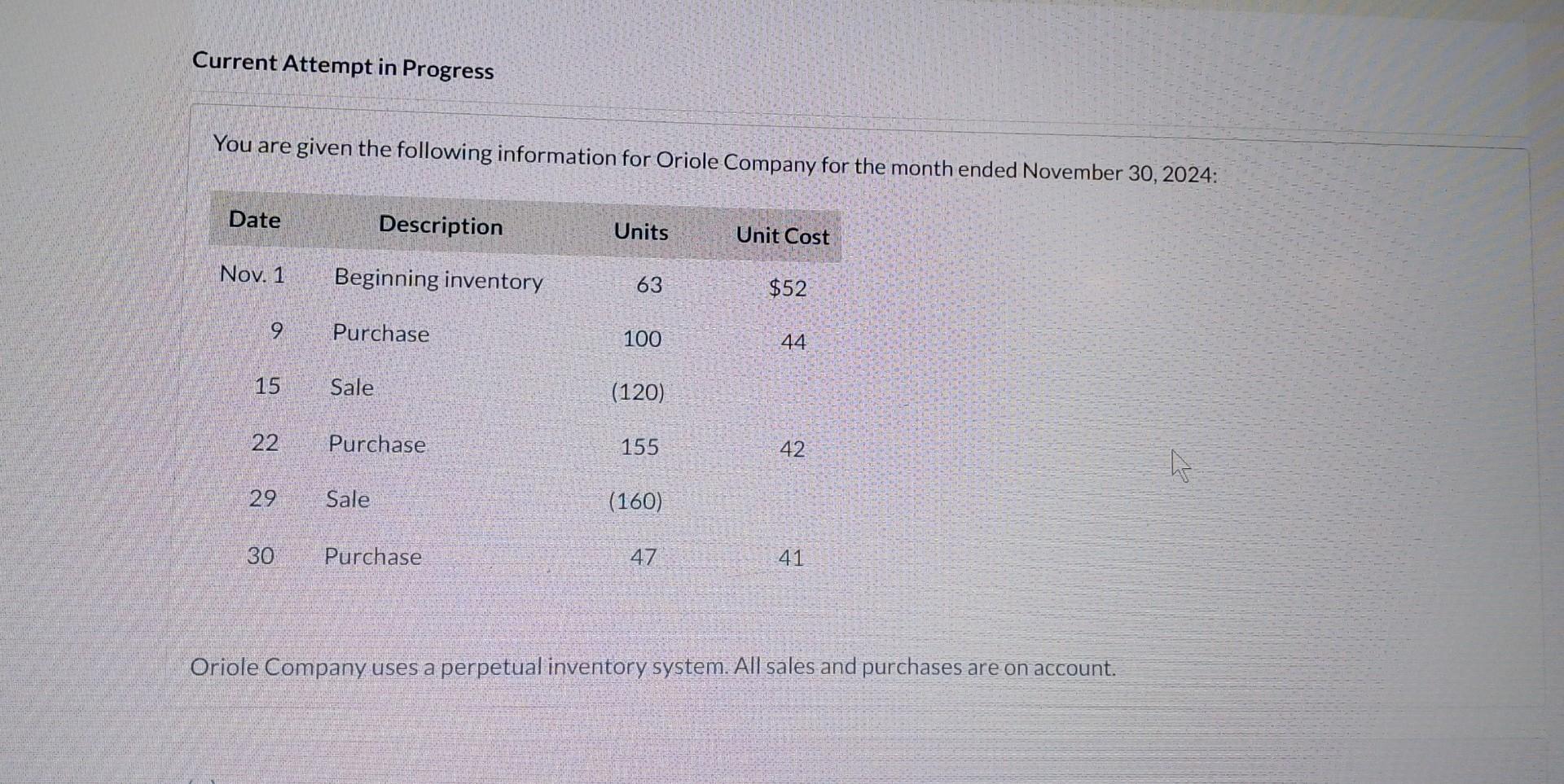 Solved Current Attempt in Progress You are given the | Chegg.com