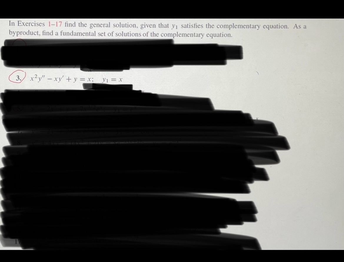 Solved In Exercises 1-17 ﻿find the general solution, given | Chegg.com