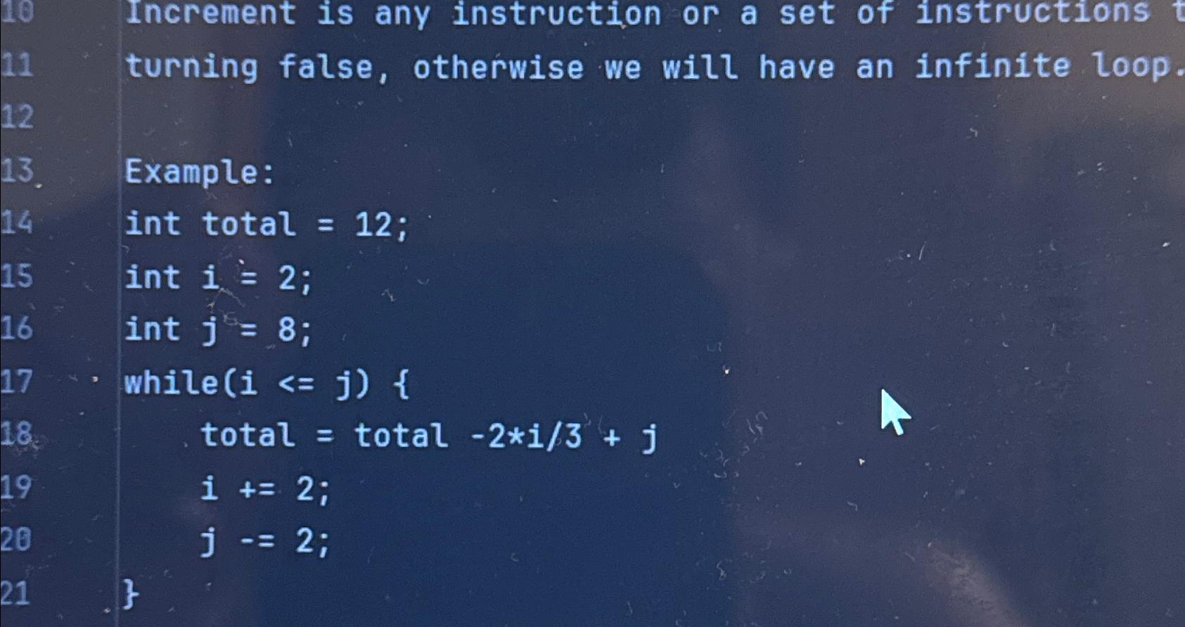 Solved Increment is any instruction or a set of instructions | Chegg.com