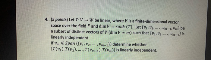 Solved 5. (6 points) Let T:M2x2(R) – Rº be a linear | Chegg.com