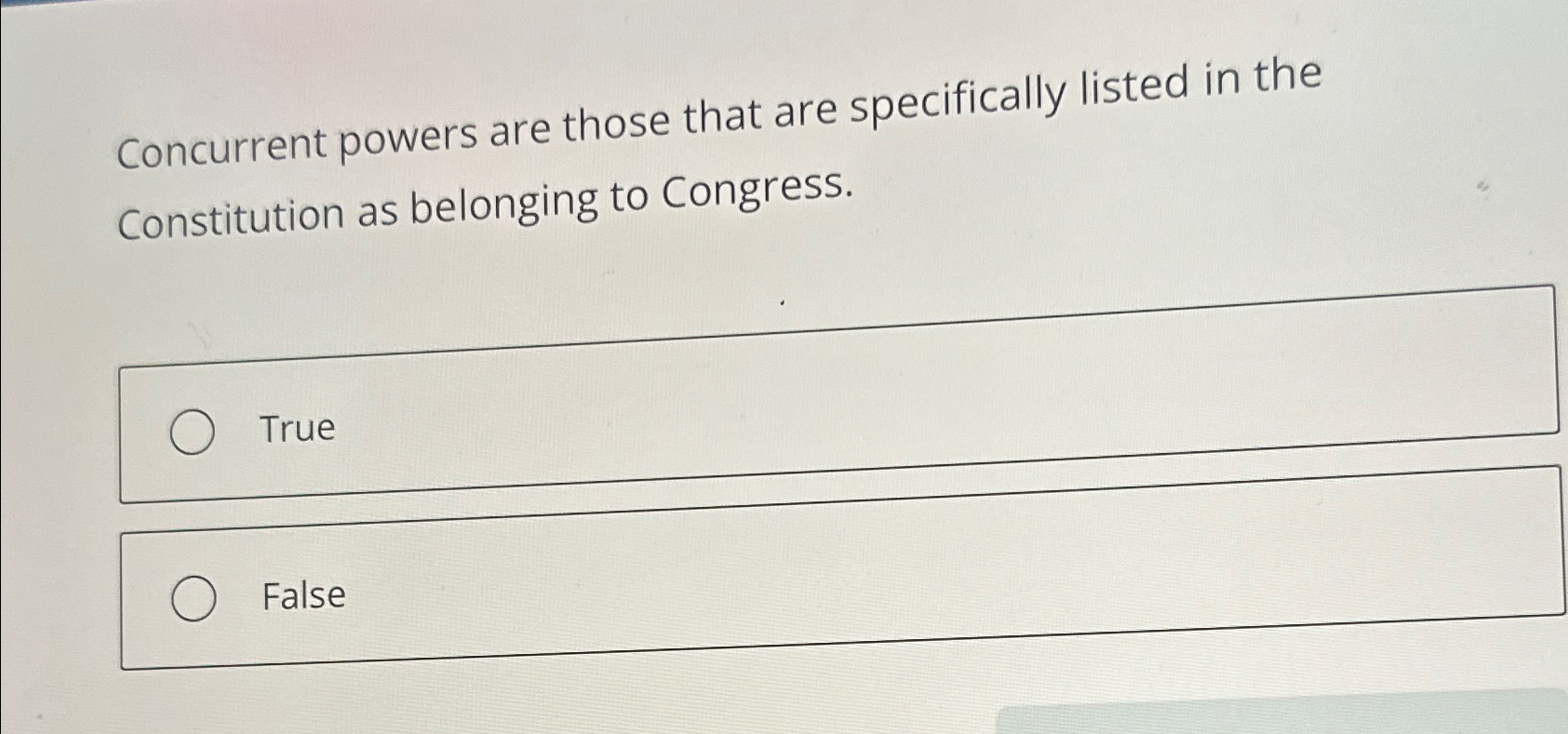 Solved Concurrent powers are those that are specifically | Chegg.com