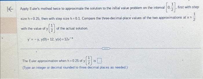 Solved Find the exact solution of the given initial value | Chegg.com