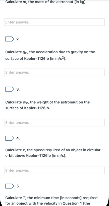 Solved Kepler–1126 b is an Earth-like exoplanet that is | Chegg.com