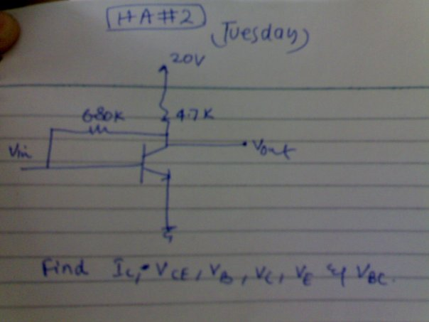 Solved Find Ic, VCE, VB, VC, VE & VBC | Chegg.com