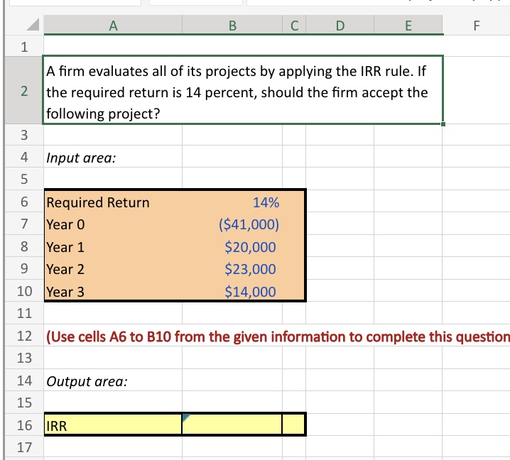 Solved Please solve in excel with formulas, will upvote if | Chegg.com