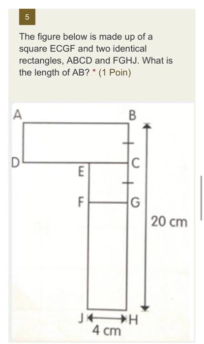 Solved The figure below is made up of a square ECGF and two | Chegg.com