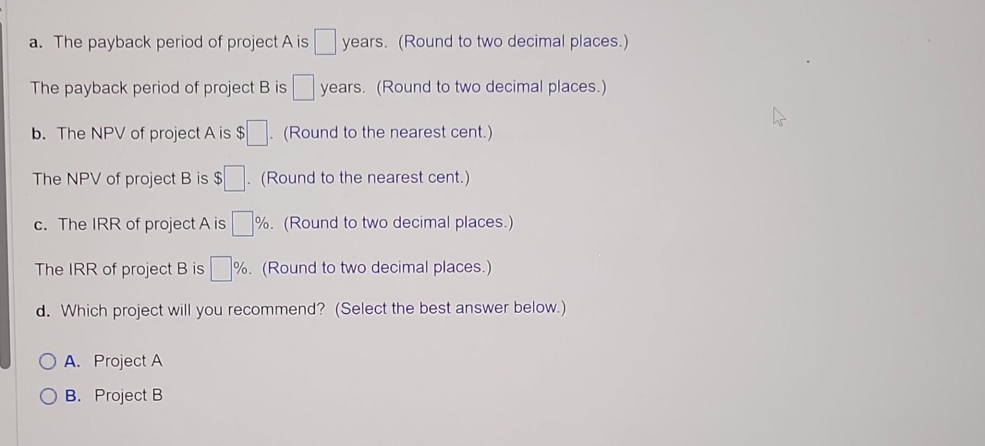 Solved All techniques with NPV profile-Mutually exclusive | Chegg.com