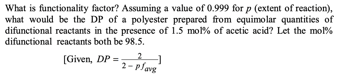Solved What is functionality factor? Assuming a value of | Chegg.com