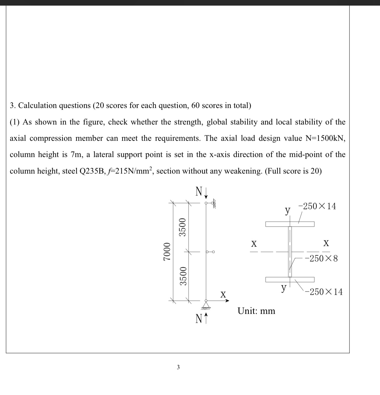 Solved Calculation questions ( 20 ﻿scores for each question, | Chegg.com