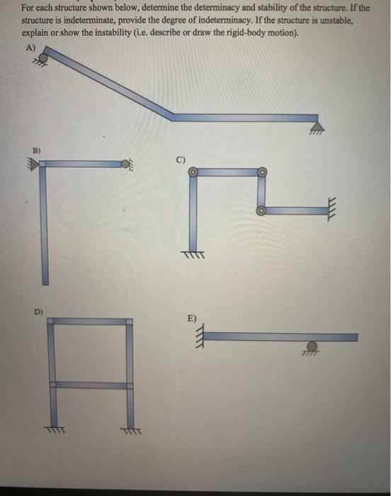 Solved For each structure shown below, determine the | Chegg.com