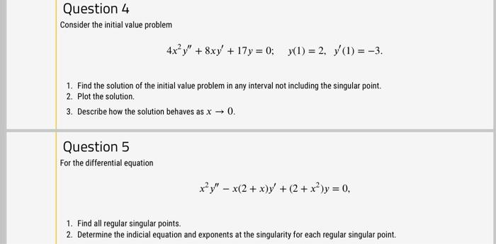 Solved Consider the initial value problem | Chegg.com