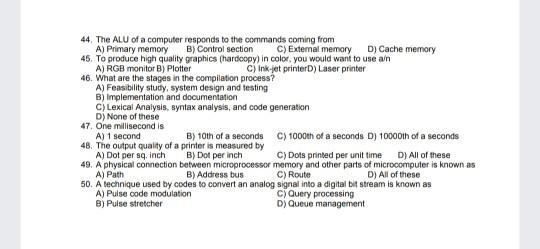 Solved COMPUTER FUNDAMENTALS and PROGRAMMING SCORE: Part 1: | Chegg.com