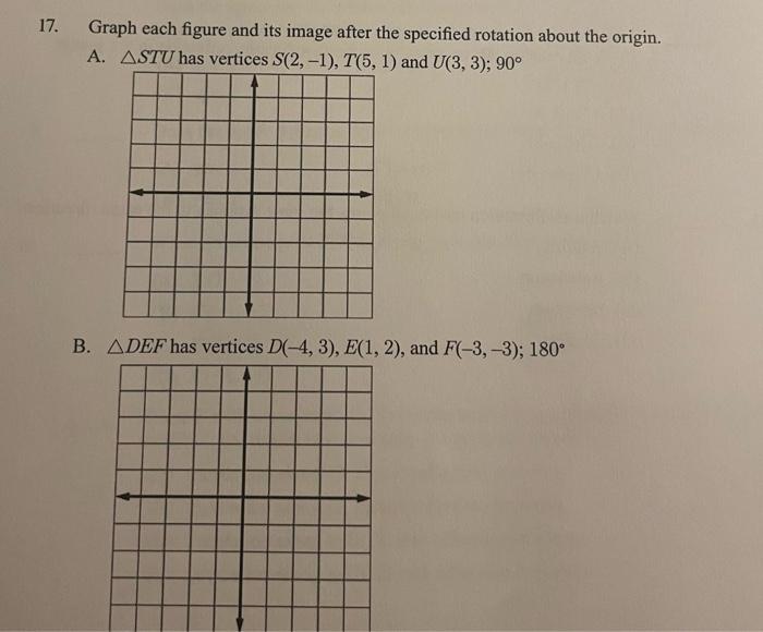Solved 17. Graph each figure and its image after the | Chegg.com