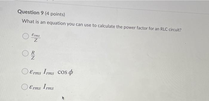 Solved Question 9 (4 points) What is an equation you can use | Chegg.com