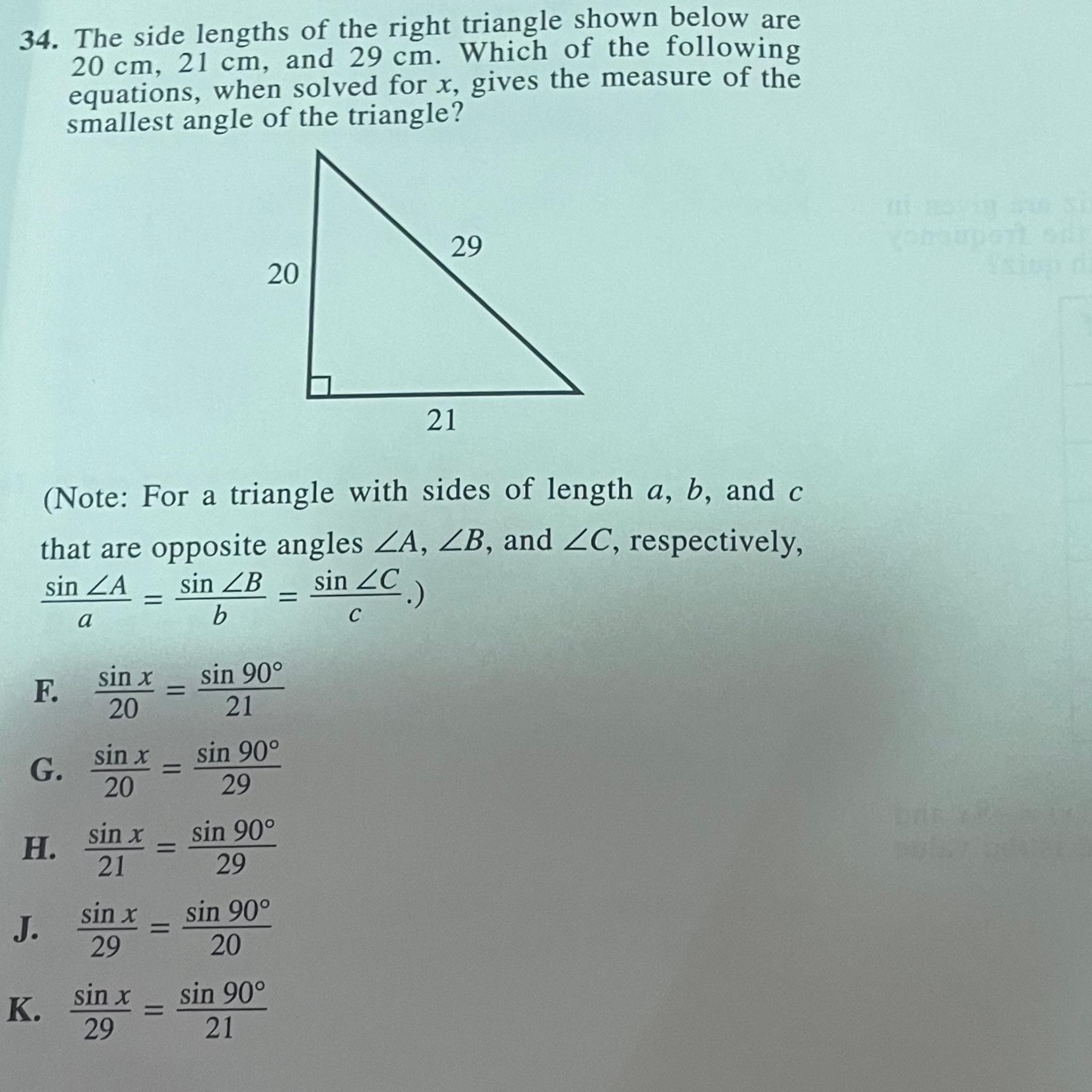 Solved The side lengths of the right triangle shown below | Chegg.com