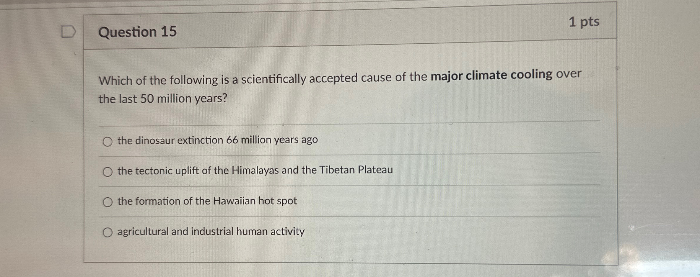 Solved Question 151 ﻿ptsWhich of the following is a | Chegg.com