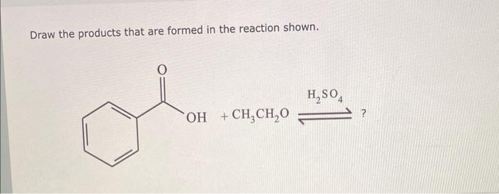 [solved] Draw The Products That Are Formed In The Reaction