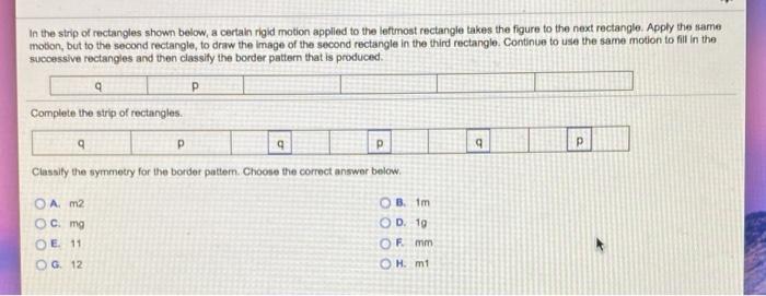 In the strip of rectangles shown below, a certain | Chegg.com