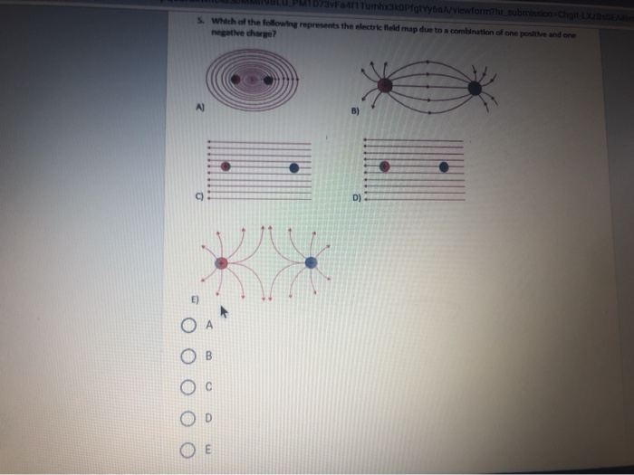 Solved 1. Which of the following represents the electric | Chegg.com