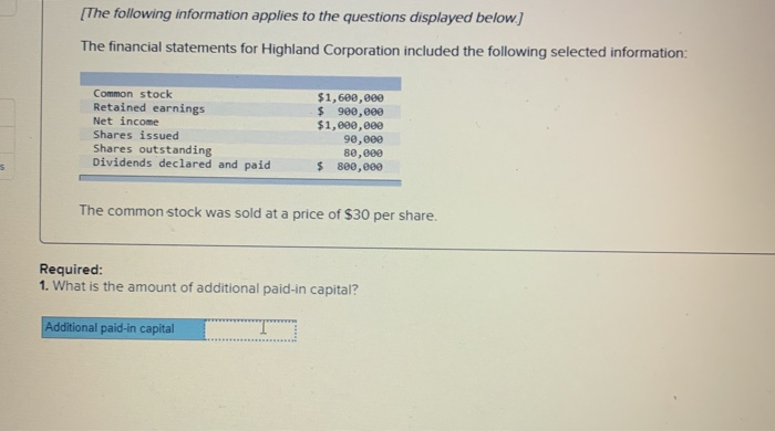 Solved (The following information applies to the questions | Chegg.com