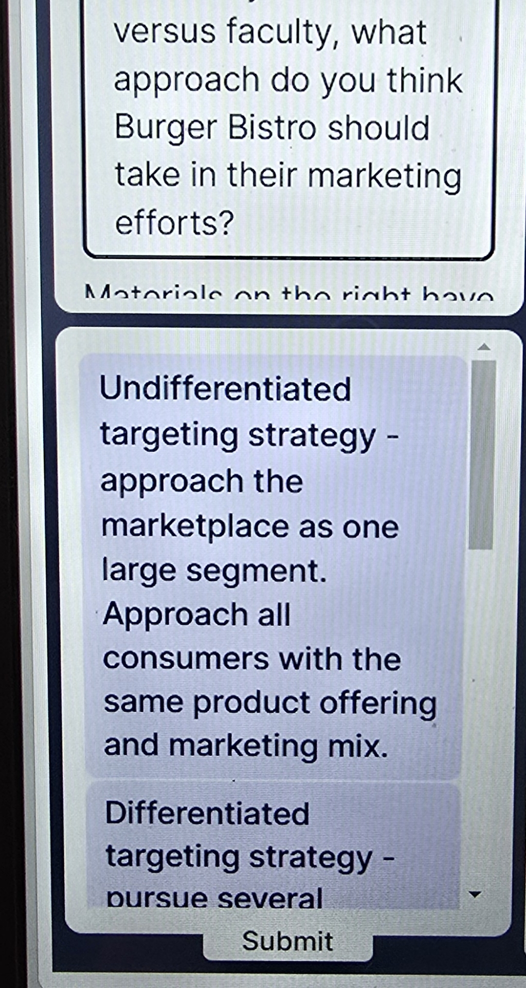 Solved versus faculty, what approach do you think Burger | Chegg.com