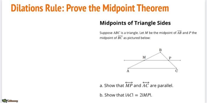 Solved Extend the Midsegment Theorem: the Side Splitter Find | Chegg.com