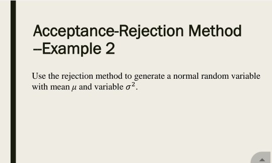 Solved Use the rejection method to generate a normal random | Chegg.com