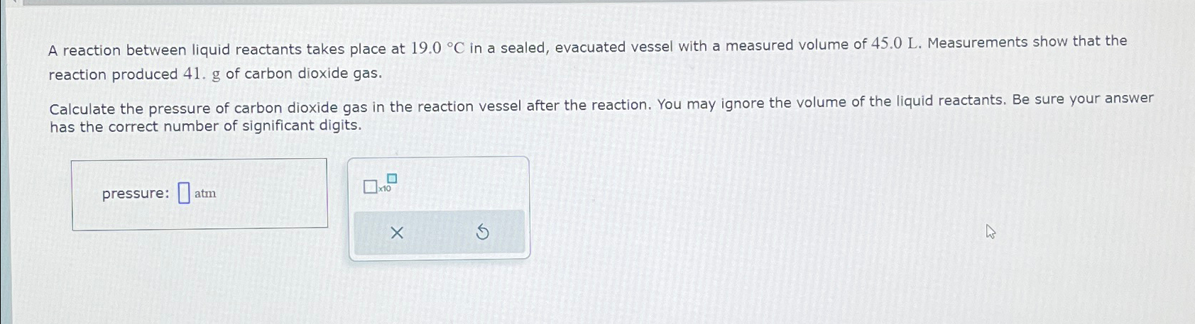 Solved A reaction between liquid reactants takes place at | Chegg.com