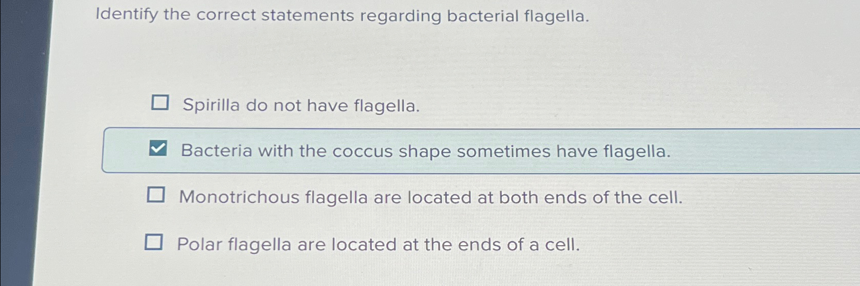Solved Identify the correct statements regarding bacterial | Chegg.com