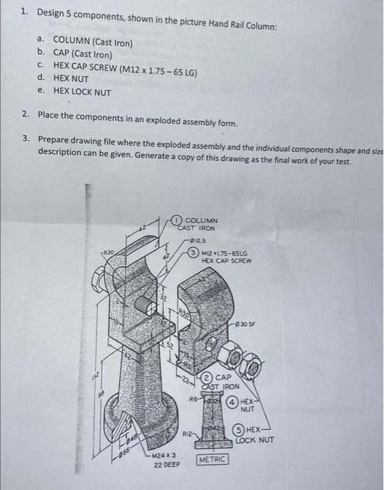 Solved the softeware to be used is auto desk inventorauto | Chegg.com