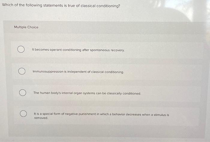 Solved Which of the following statements is true of | Chegg.com