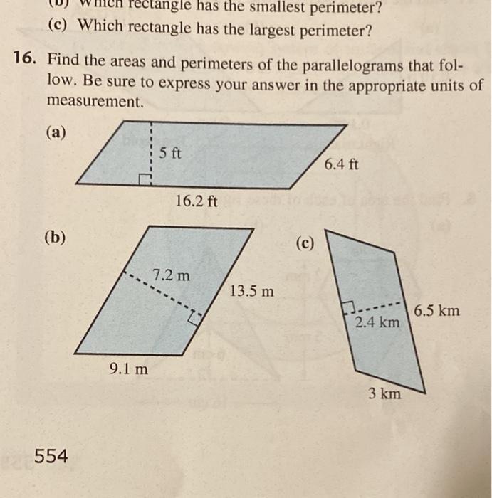 Solved rectangle has the smallest perimeter? (c) Which | Chegg.com