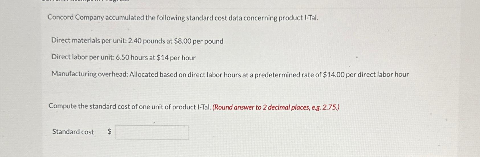 Solved accumulated the following standard cost data | Chegg.com Solved accumulated the following standard cost data | Chegg.com