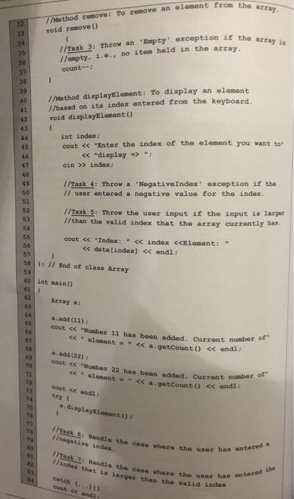 Solved Program 10.7 is intended to perform array | Chegg.com