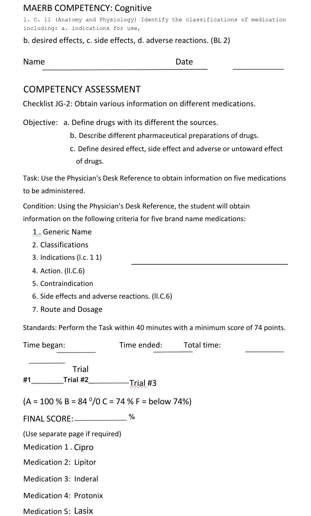 Solved MAERB COMPETENCY: Cognitive 1. C. 11 (Anatomy and | Chegg.com