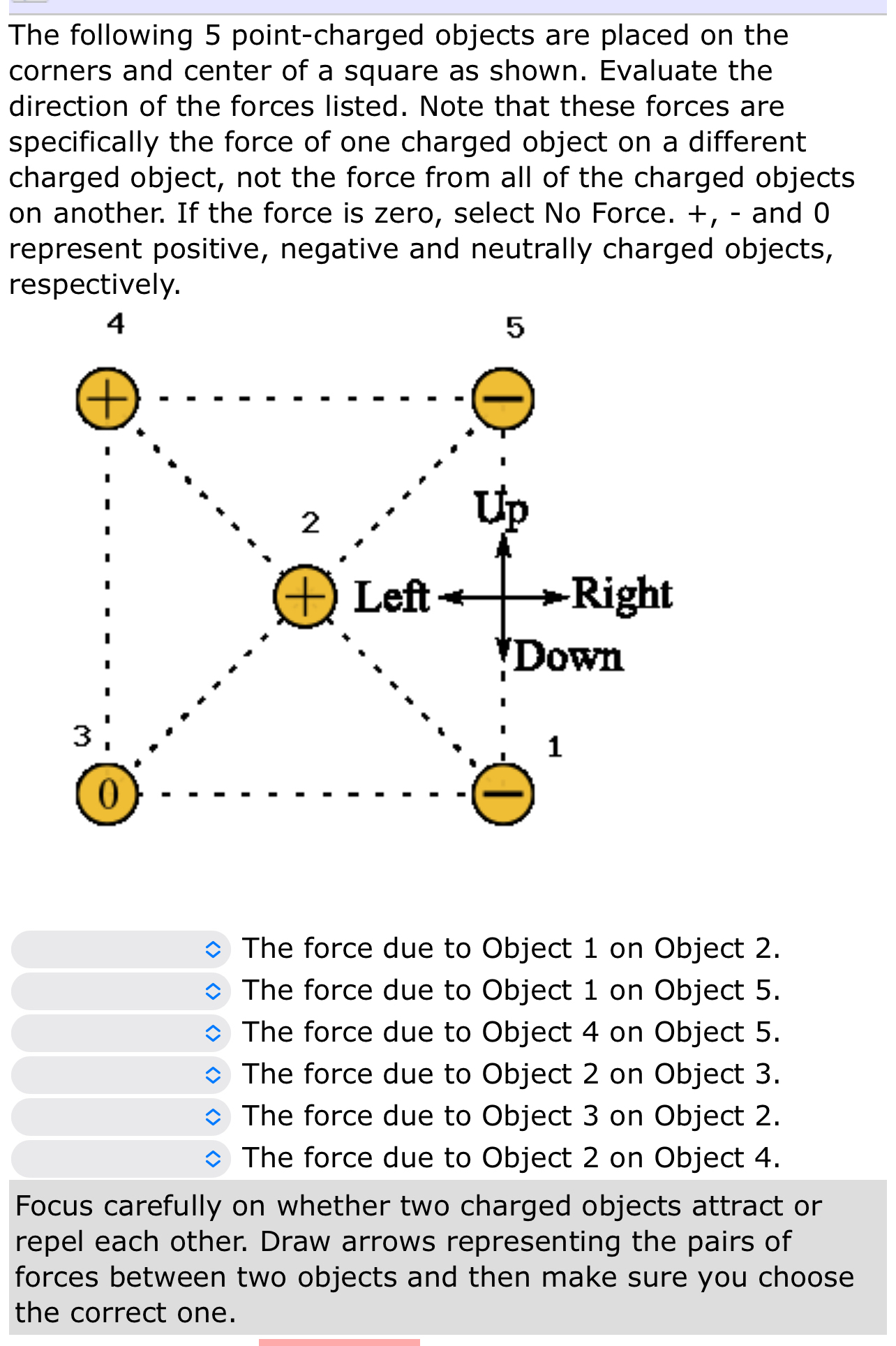 Solved The following 5 ﻿point-charged objects are placed on | Chegg.com