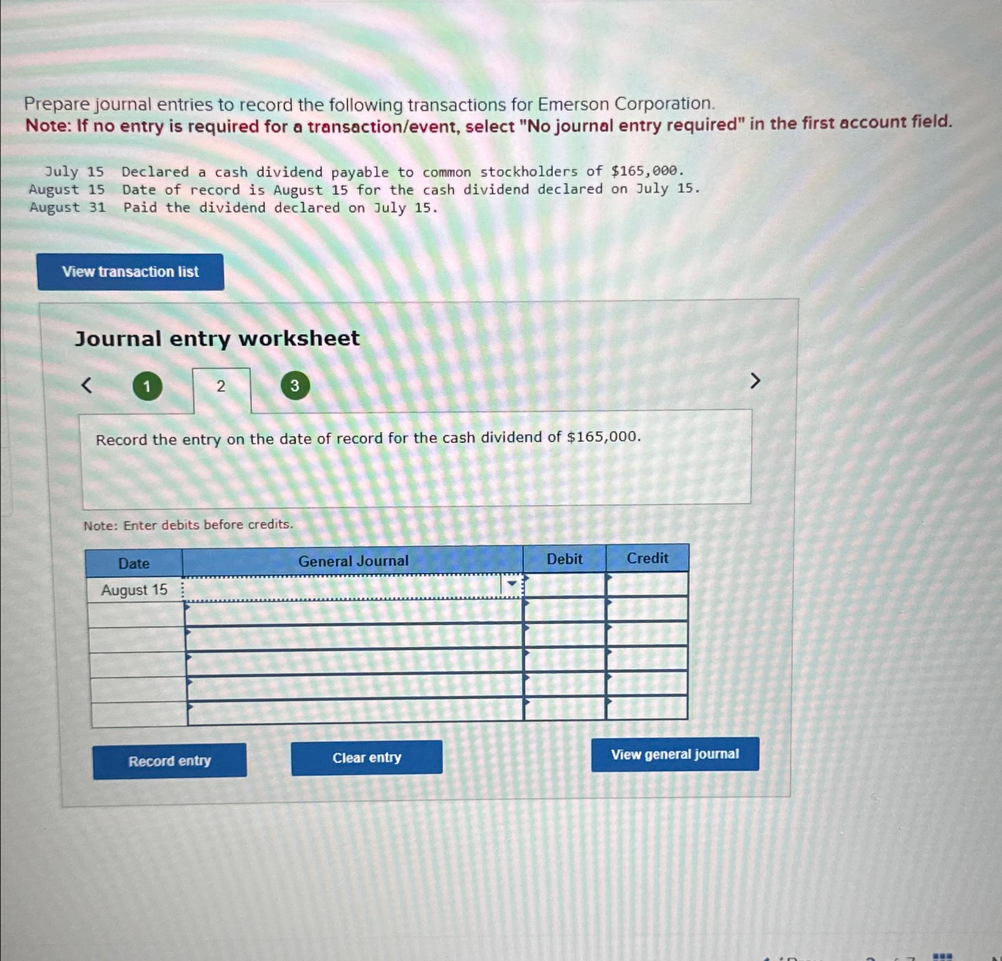 Solved Prepare journal entries to record the following | Chegg.com