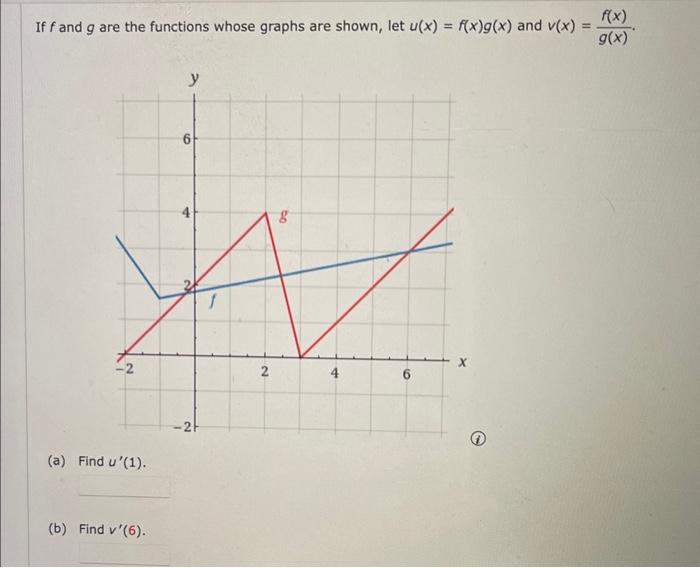 Solved If f and g are the functions whose graphs are shown, | Chegg.com