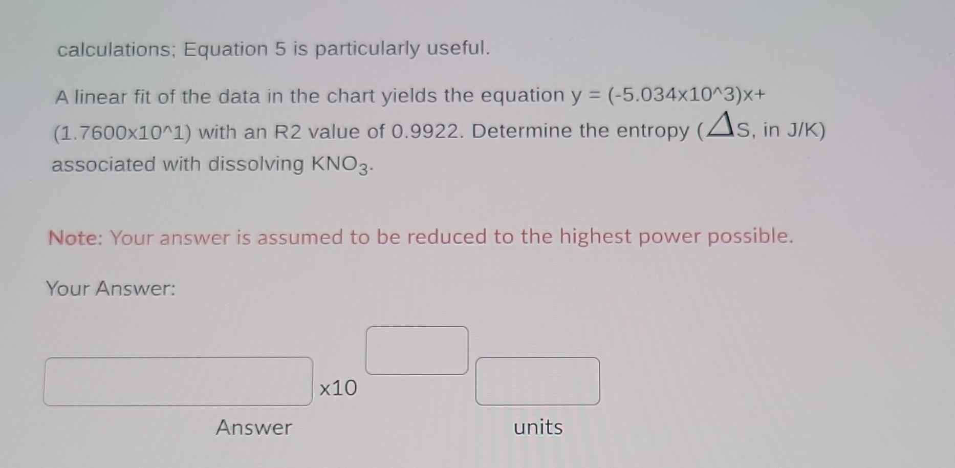 Solved calculations; Equation 5 is particularly useful. A | Chegg.com