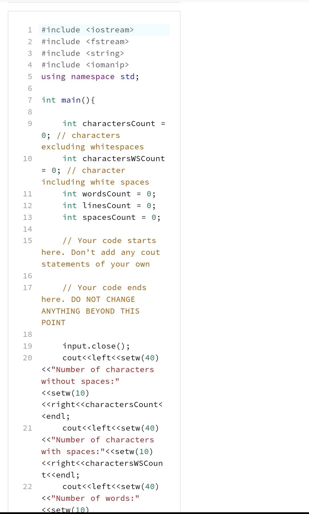 Solved C++ don't change the input text file please i need | Chegg.com