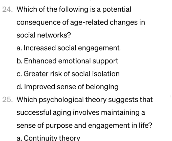 Solved Which of the following is a potential consequence of | Chegg.com