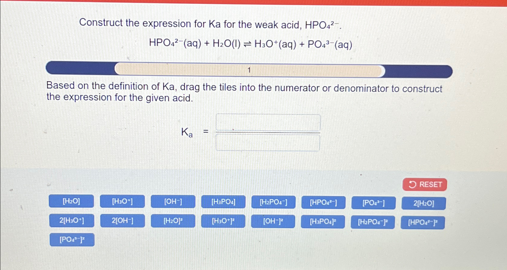 Solved Construct the expression for Ka ﻿for the weak acid, | Chegg.com
