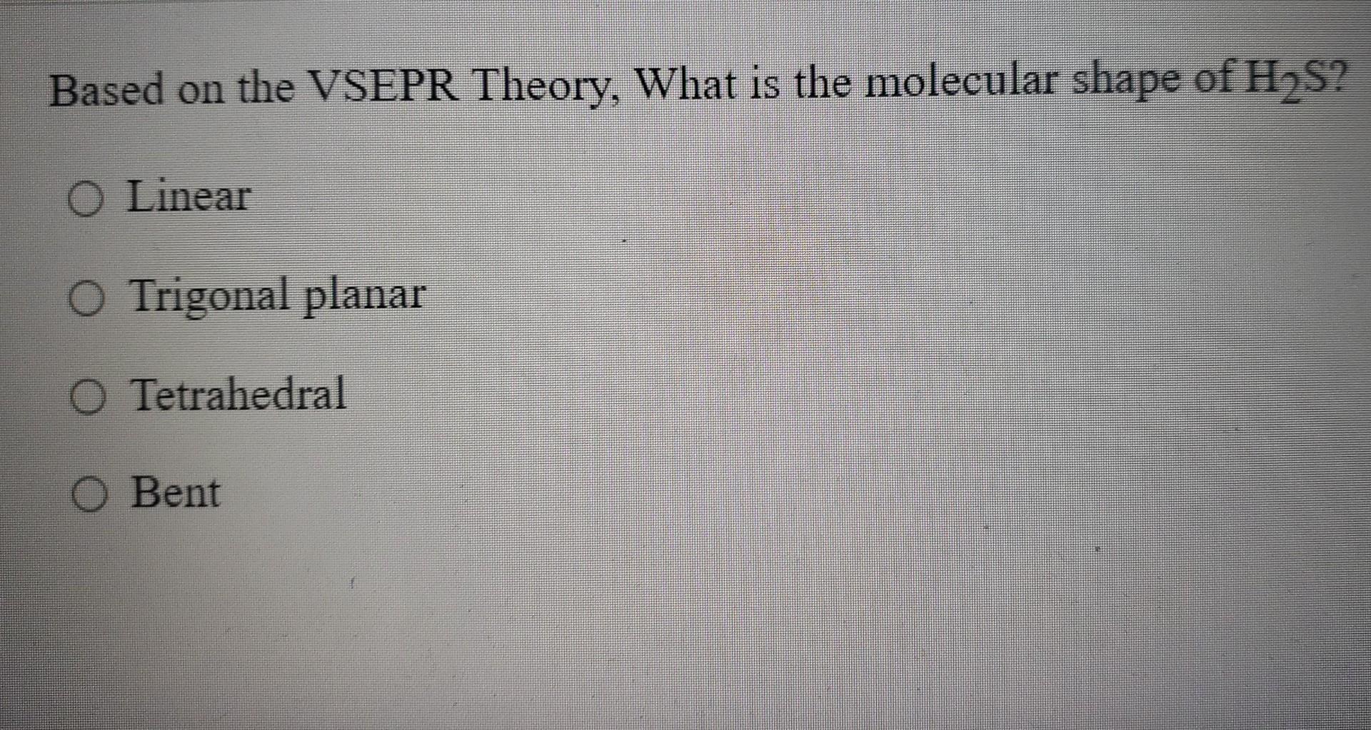 Solved Based on the VSEPR Theory, What is the molecular | Chegg.com