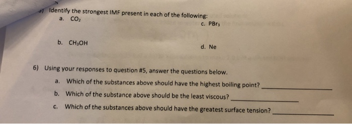 Solved s Identify the strongest IMF present in each of the | Chegg.com