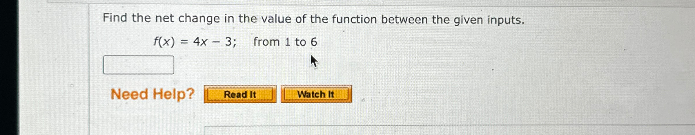 Solved Find the net change in the value of the function | Chegg.com