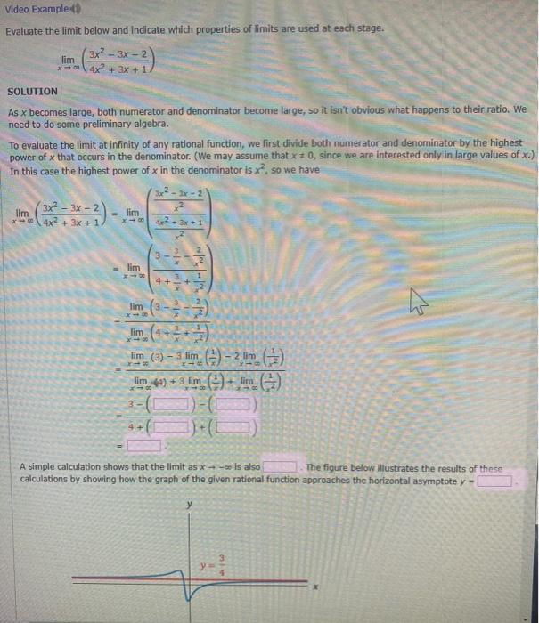 Solved Evaluate the limit below and indicate which | Chegg.com