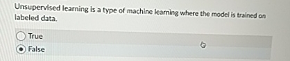 Unsupervised learning is a type of machine learning | Chegg.com